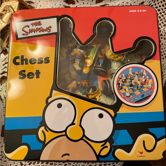 Simpsons | Games | Vintage The Simpsons Cartoon Chess Set With ...